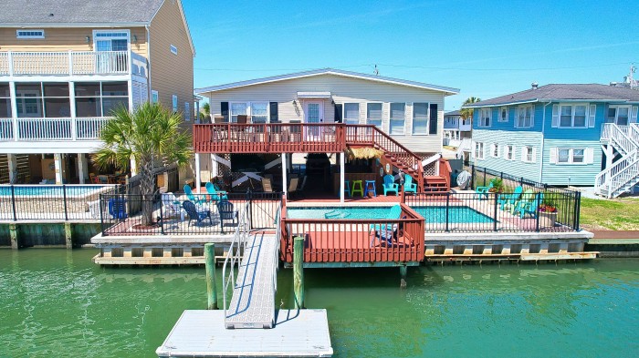 Channel Cat | Lovely Cherry Grove Channel House | Pool | Dock | Elliott ...